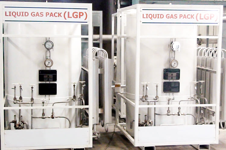Framed Portable Cryogenic Liquid Gas Packs [LGP - 987B18-CS]