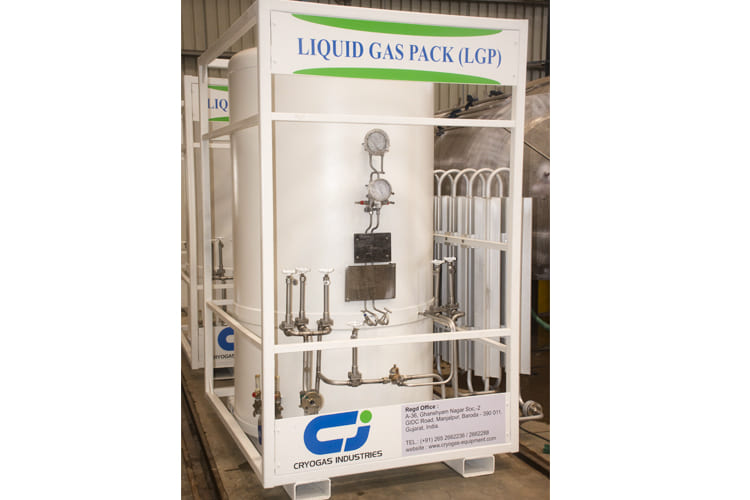 Framed Portable Cryogenic Liquid Gas Packs [LGP - 987B18-CS]